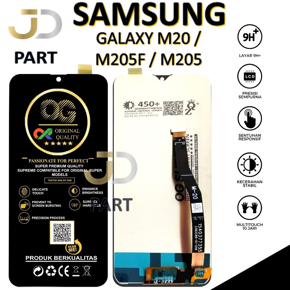 Jual LCD TOUCHSCREEN SAMSUNG GALAXY M20 / M205F / M205 COMPLETE FULLSET ...