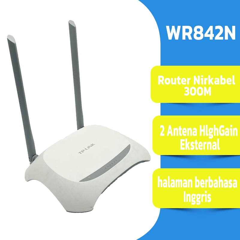 Jual Router TP-Link TL-WR842N Wireless N Router WiFi 300Mbps Bekas ...