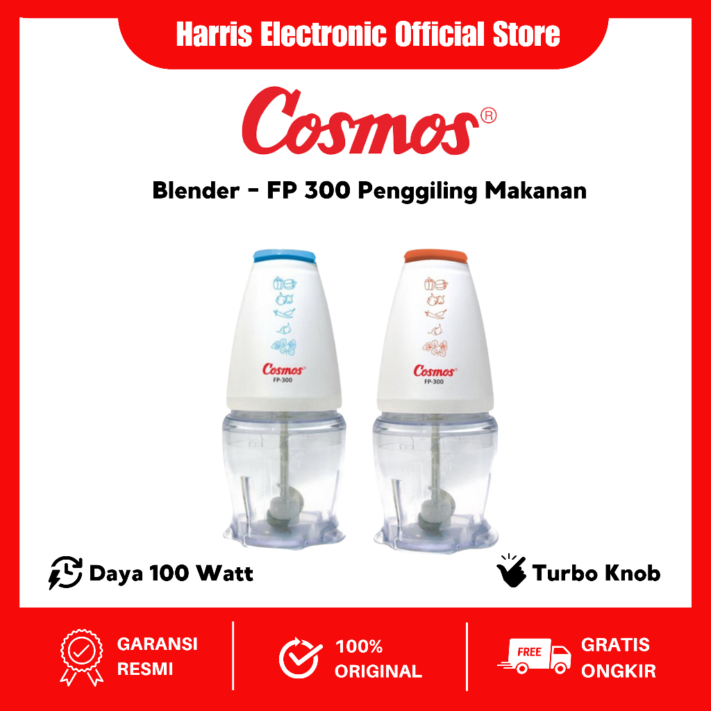 Jual COSMOS FP 300 Blender Mini Penghalus, Food Processor Pelumat ...