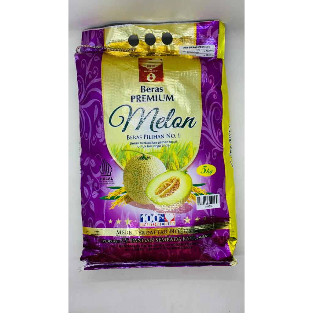 Jual BERAS PREMIUM MELON UNGU KEMASAN 5 KG KHUSUS INSTANT | Shopee ...