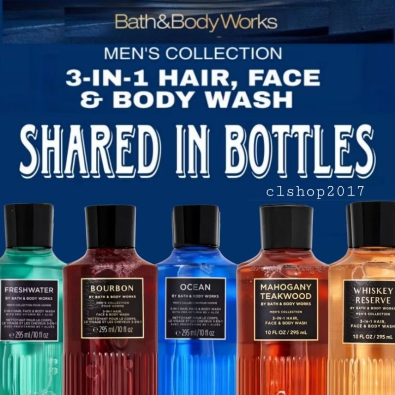 Jual BBW MEN'S 2IN1 3IN1 FACE, HAIR & BODY WASH SHARE IN BOTTLES OF 3 ...