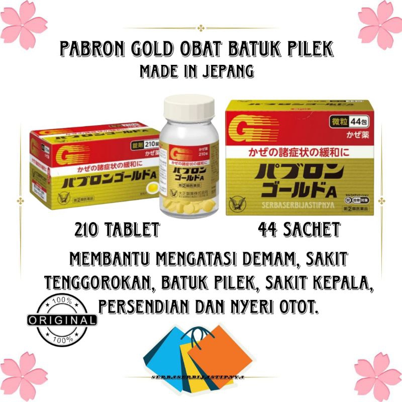 Jual READY STOCK!! Pabron Gold Tablet Sachet 44 Original Jepang ...