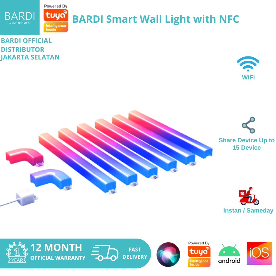 Jual BARDI Smart Wall Light with NFC | Shopee Indonesia