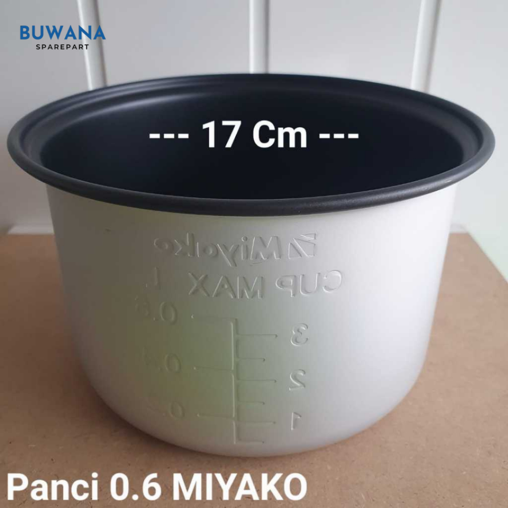 Jual MCM-606A Panci Magic Com Miyako 0,6 Liter Teflon Dalam Rice Cooker ...