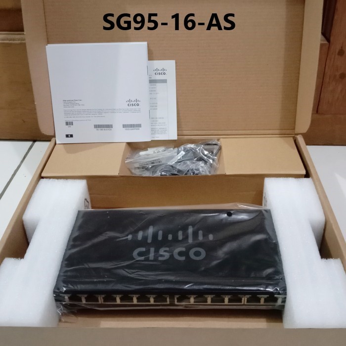 Jual CISCO SG95-16 16-Port Gigabit Desktop Switch [SG95-16-AS] | Shopee ...
