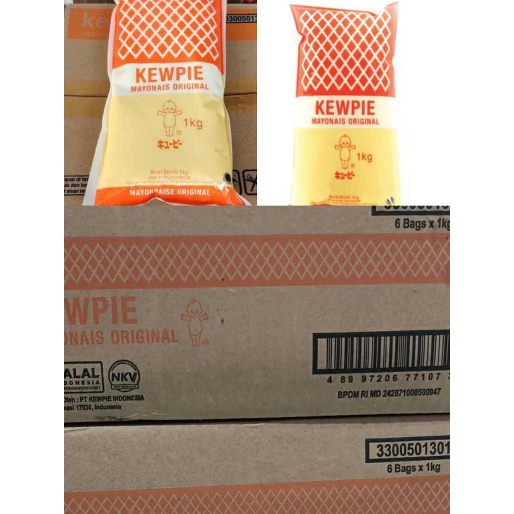 Jual (PAKET 1 DUS) Kewpie Mayonnaise Original 1kg isi 6 Pcs | Shopee Indonesia