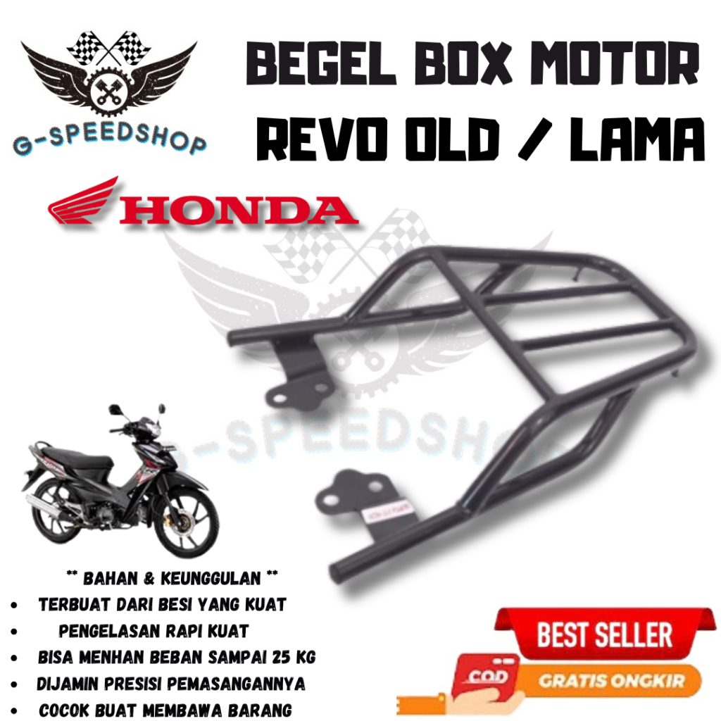 Jual Bracket Breket Braket Behel Begel Box Belakang Motor Honda Revo ...