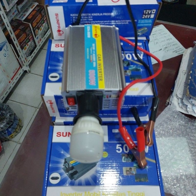 Jual inverter 500wat sunpro.imperter 500wat terbaik. | Shopee Indonesia