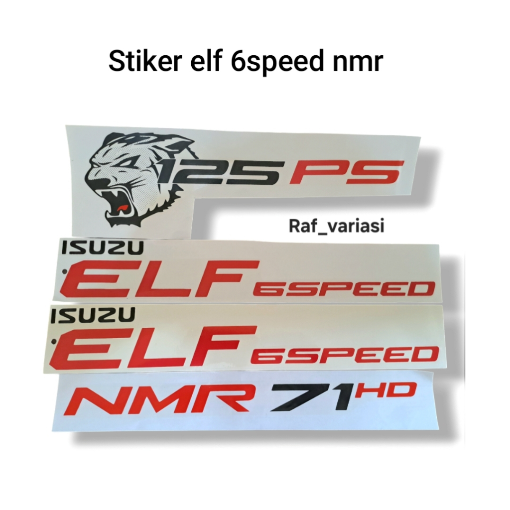 Jual Sticker isuzu elf nmr 71 macan 125ps / stiker elf nmr 71 / stiker ...