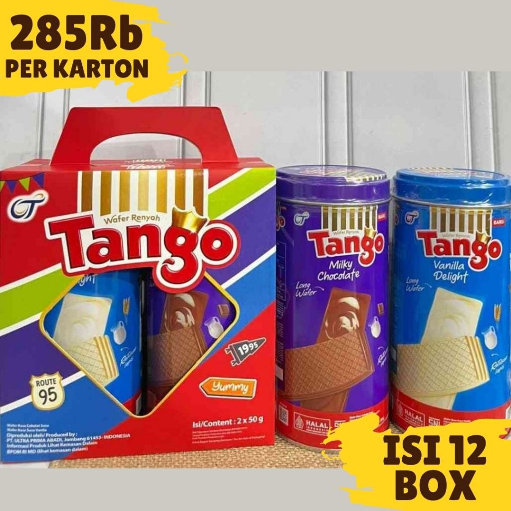 Jual TANGO WAFER 2IN1 SNACK HANTARAN LEBARAN ISI 12 BOX PER KARTON, PER ...