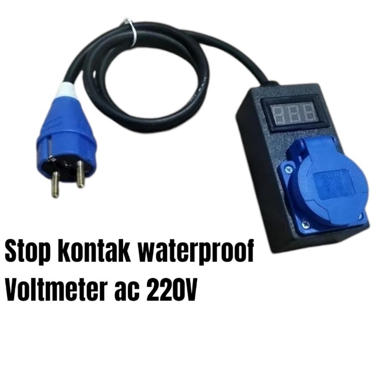 Jual AEBRAND STOP KONTAK AC VOLTMETER 220V 500V WATERPROOF - STOP ...