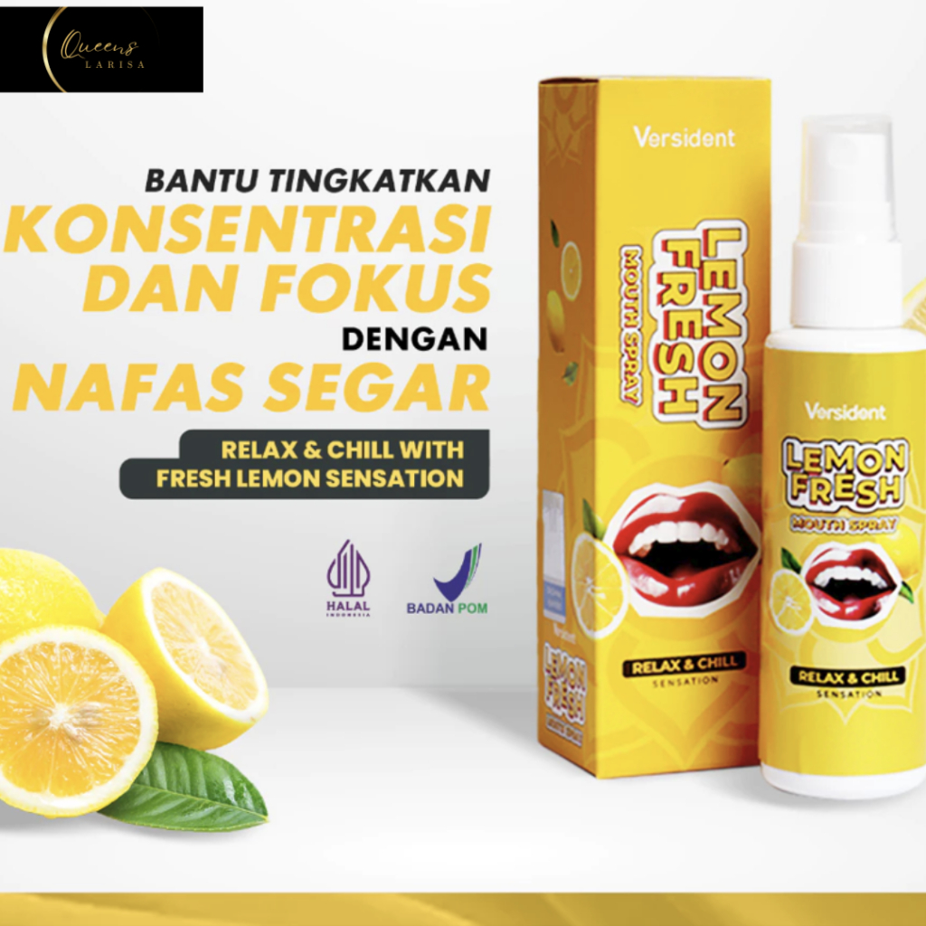 Jual Versident Lemon Fresh Mouth Spray [ BPOM ] - Penghrum, Pewangi ...