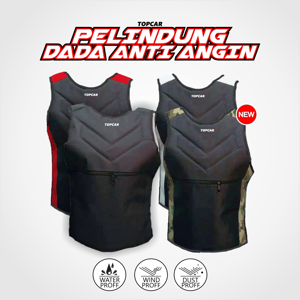 Jual Rompi Dada Depan Rompi Motor single Alas Dada Body Protector ...