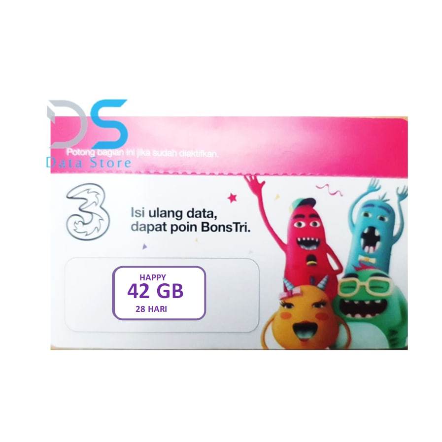 Jual Voucher Three Happy 42 GB 28 Hari | Shopee Indonesia