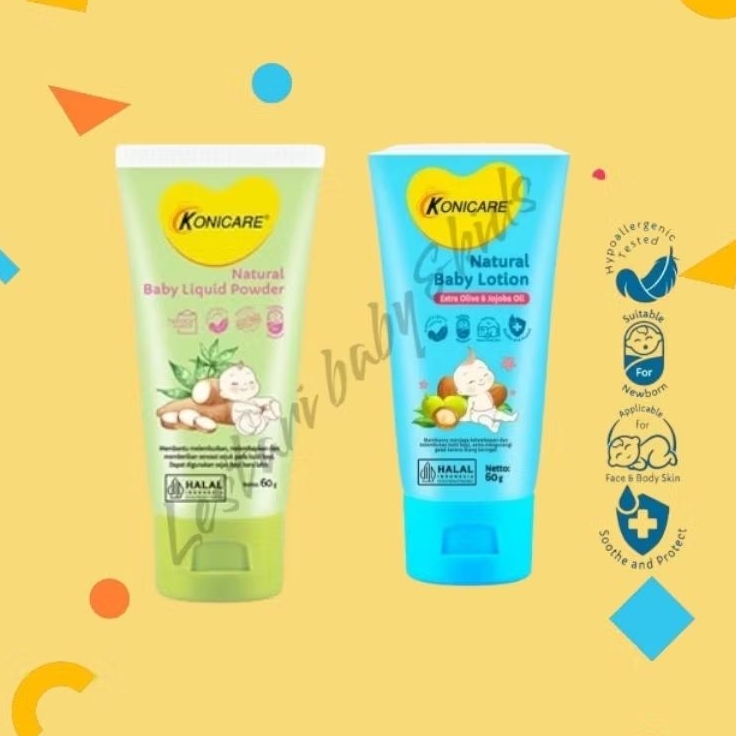 Jual LESTARI BABY - KONICARE NARURAL BABY LIQUID POWDER FOR NEW BORN ...