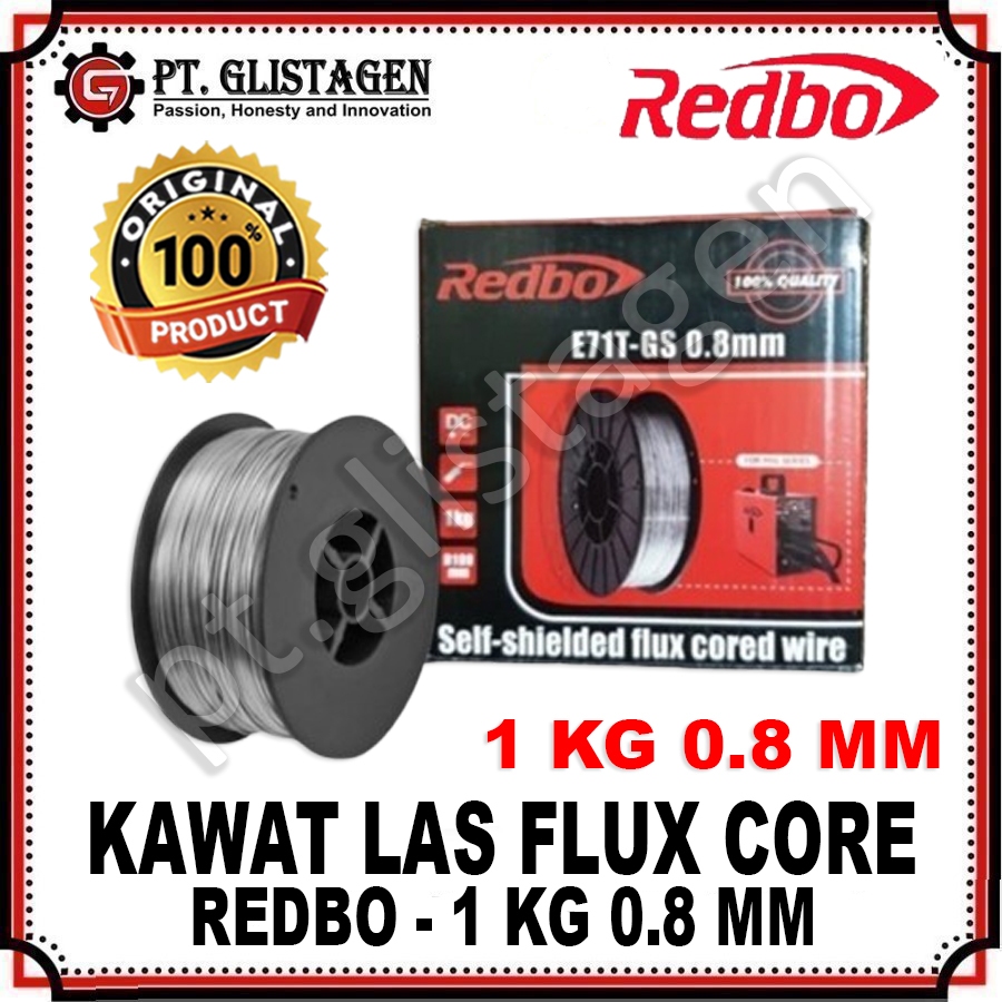 Jual REDBO Kawat Las CO2 MIG Flux Core Wire 0.8MM 1KG E71T-11 Kawat Las MIG MIGI ORIGINAL REDBO ...