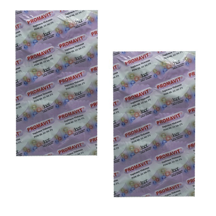 Jual PROMAVIT STRIP 10 KAPSUL LUNAK SUPLEMEN IBU HAMIL & MENYUSUI ...