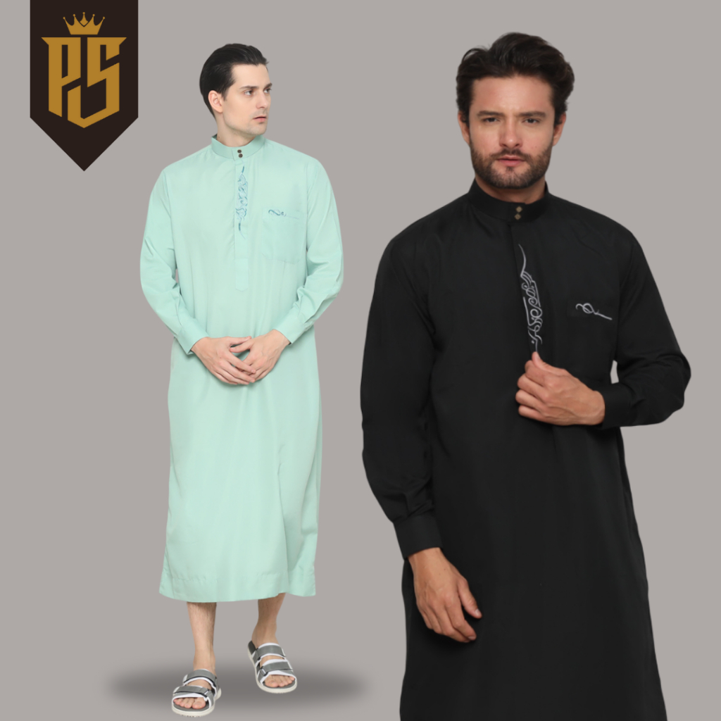 Jual President And Son Jubah Gamis Laki Laki Dewasa Muslim Bordir ...