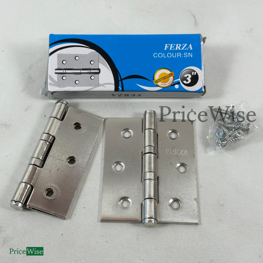 Jual Engsel Besi Plat 3" Ferza / Engsel Pintu / Engsel Jendela / Brass ...