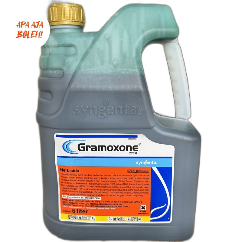 Jual HERBISIDA GRAMOXONE 276 SL 5 LITER SYNGENTA/RACUN HIJAU KONTAK ...