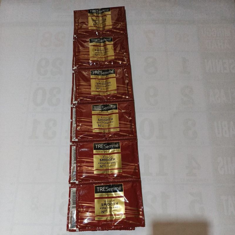 Jual sampho tresemme keratin smooth 1 renteng isi 24 biji | Shopee ...