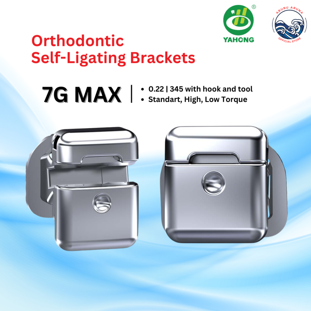 Jual Self Ligating Bracket 7G MAX 0.022 with hook and Tool | Standard ...