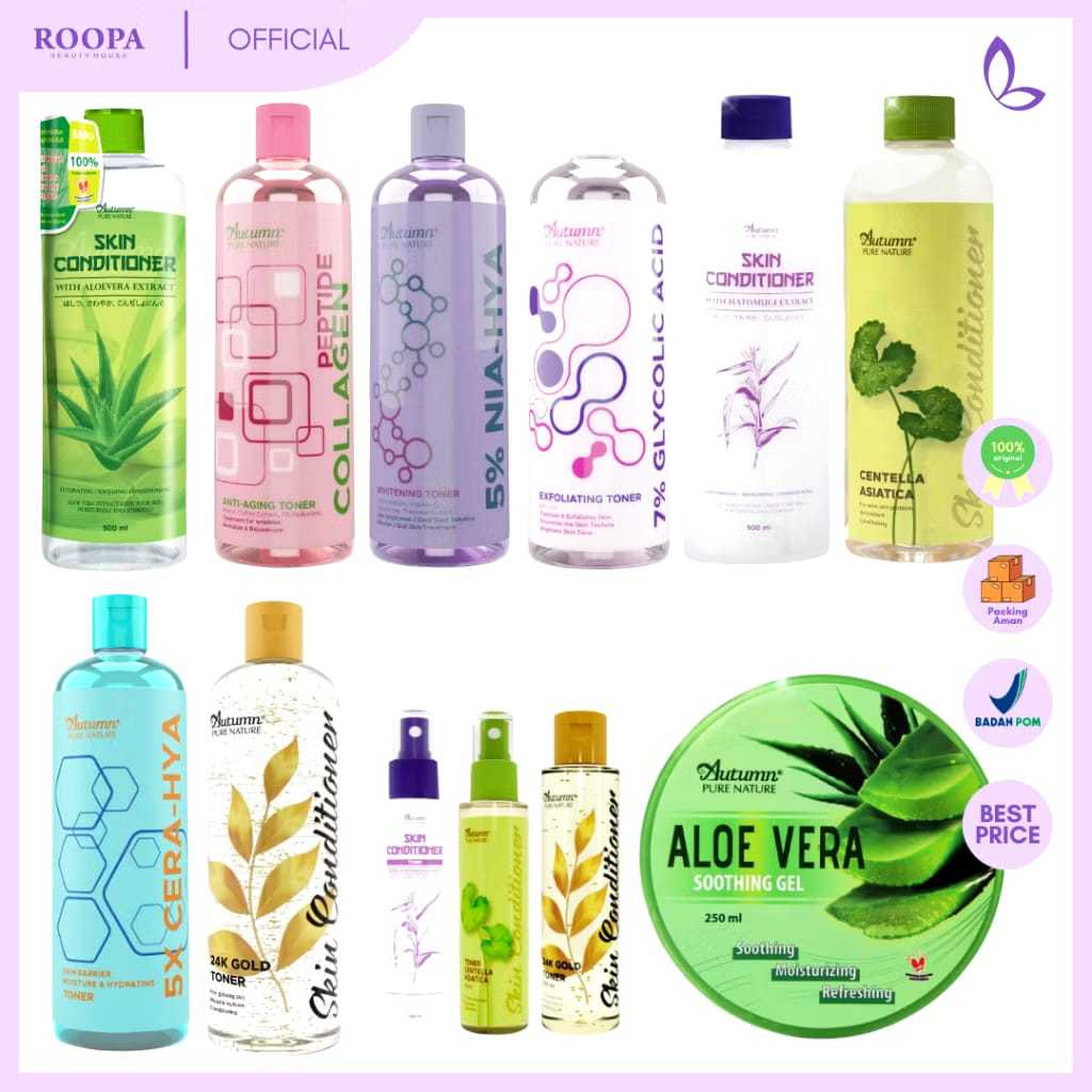 Jual Autumn Toner Skin Conditioner With Hatomugi Extract 500ml Free ...
