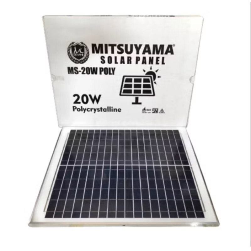 Jual Solar Panel Cell Papan Tenaga Surya 20wp Poly Crystalline Mitsuyama | Shopee Indonesia