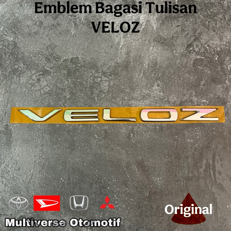 Jual Emblem Bagasi Tulisan Veloz Original | Shopee Indonesia