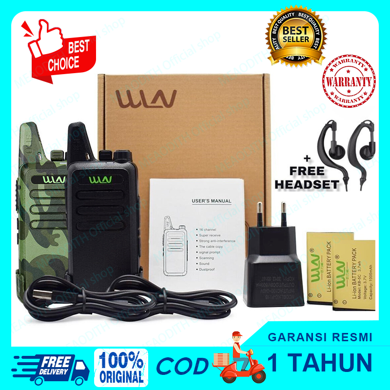 Jual 【Instant COD 】Ht wln C1 Original WalkieTalkie WLN UHF Ht Wlan ...