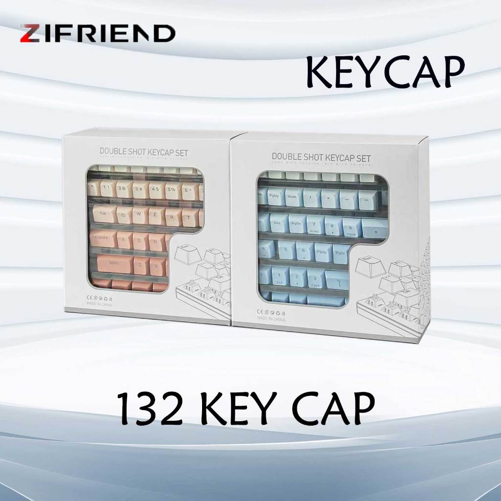Jual Zifriend 132 KUNCI KEYCAPS MEKANIK PBT KEYCAPS OEM Tinggi untuk 61/87/96/98/104/108 Keys ...