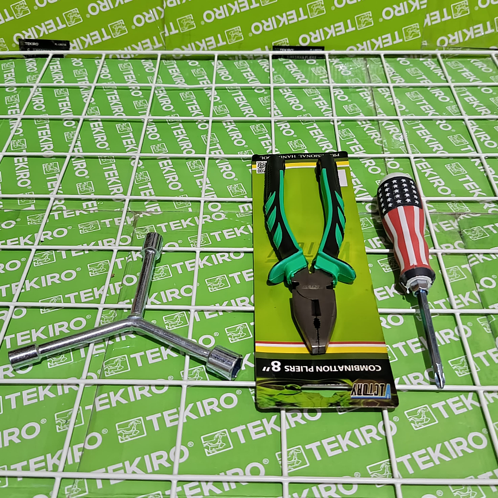 Jual Paket 3 Pcs Alat Alat Set Serbaguna / Tang Kombinasi / Kunci Y ...