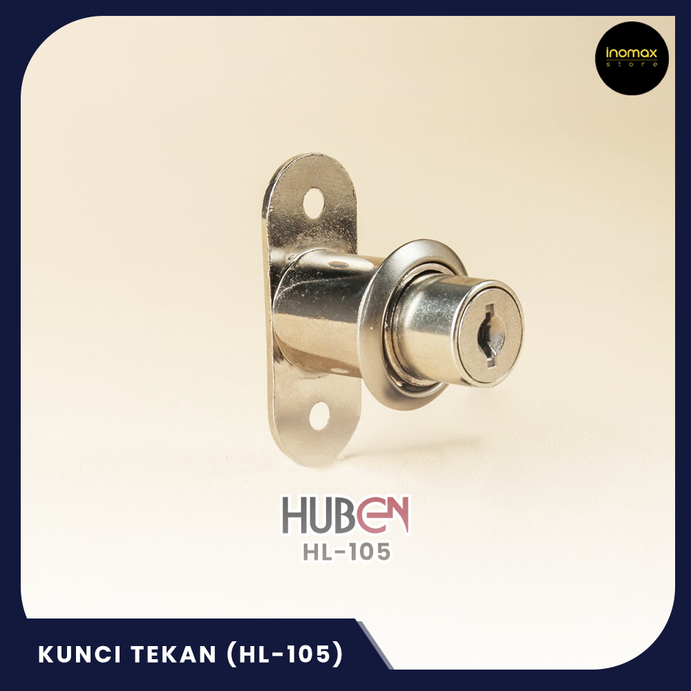 Jual KUNCI LACI TEKAN PUSH LOCK HL-105 HUBEN - AKSESORIS LEMARI/PINTU ...