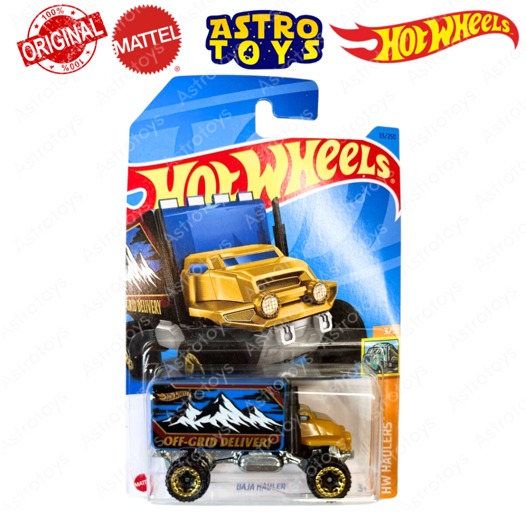 Jual Hot Wheels Basic Baja Hauler Truck Box 1:64 / Mainan Anak Diecast ...