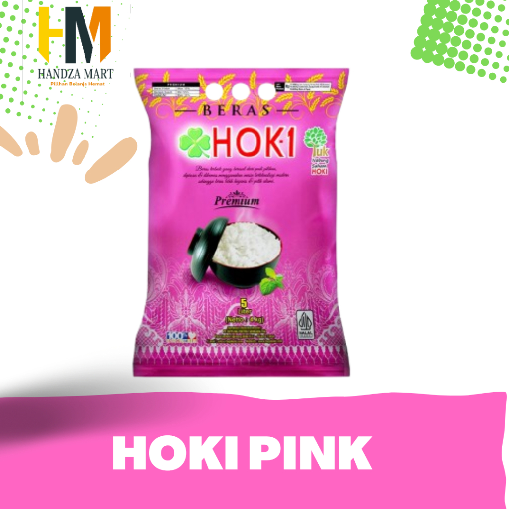 Jual Beras Hoki Setra Ramos 5 Liter / Hoki 5 Liter Bungkus Pink Bersih ...