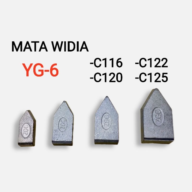 Jual mata widia C116 / C120 / C122 / C125 pahat bubut carbide betel sumur bor baru eceran ...
