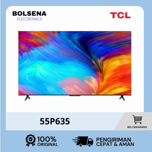 Jual TCL 55P635 4K UHD HDR Smart Google TV w/ Dolby Audio 55 Inch ...