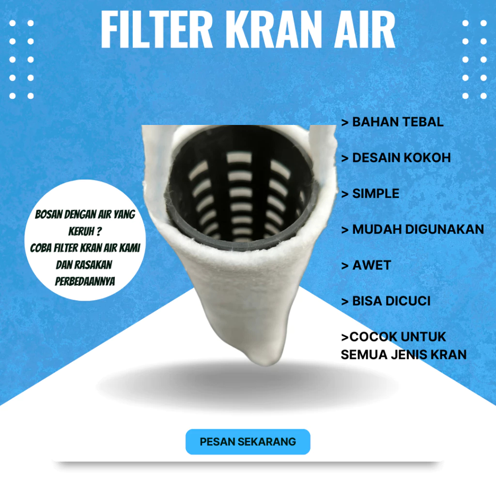 Jual BISA DI CUCI Filter Penjernih Air Keran Saringan/Penyaring Kran ...