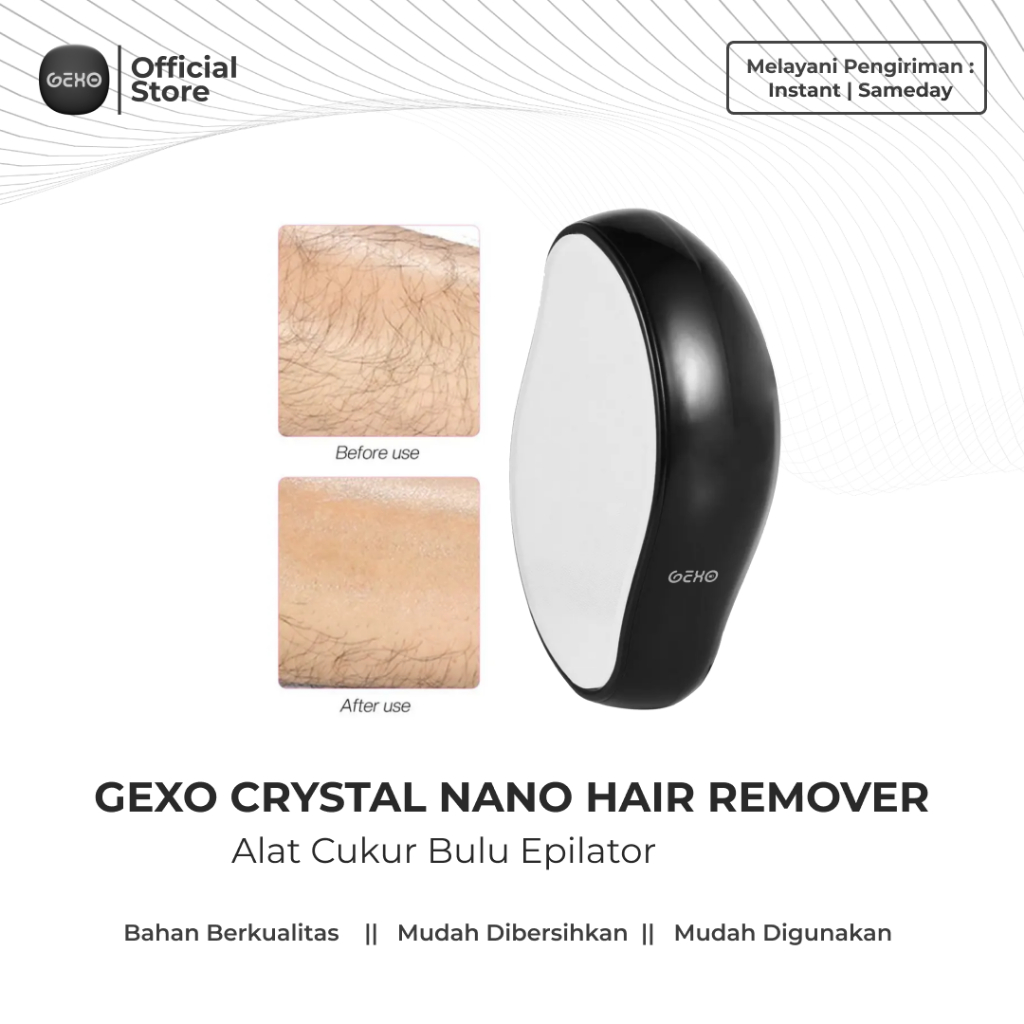 Jual Gexo Alat Cukur Bulu Epilator Crystal Nano Hair Remover Shaver ...