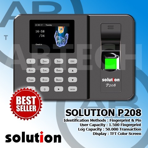 Jual Solution P208 - Fingerprint - Mesin Absensi Sidik Jari - Solution P 208 | Shopee Indonesia