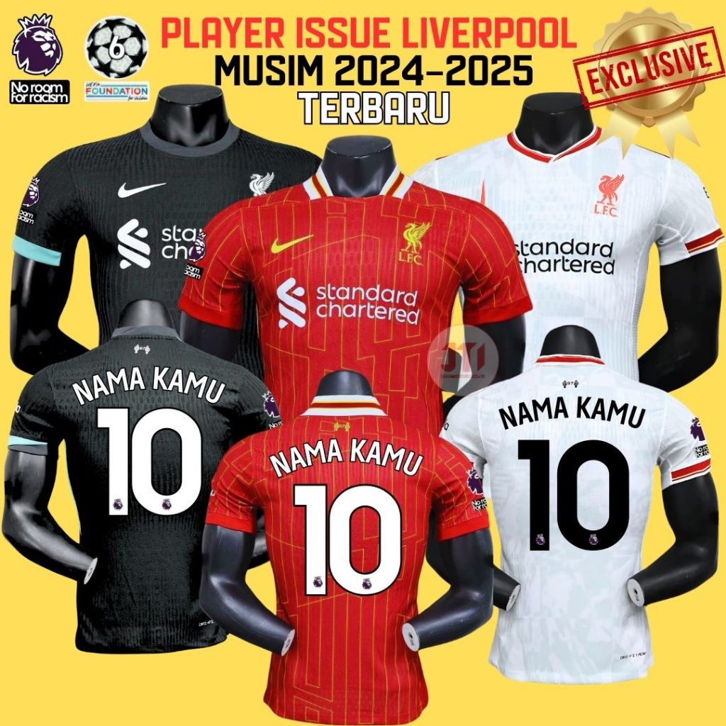Jual Jersey Liverpool Player Issue 2024 2025 Home Away 3rd Third Baju ...