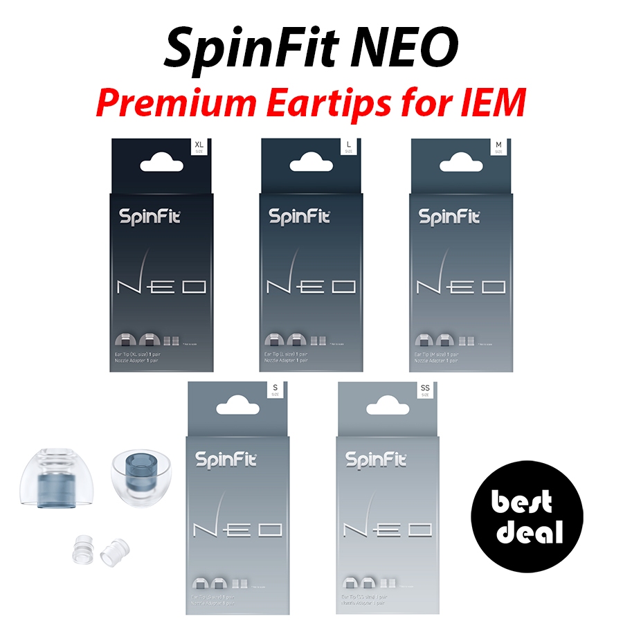 Jual Spinfit NEO Premium Eartips Replacement For Earphone In Ear ...