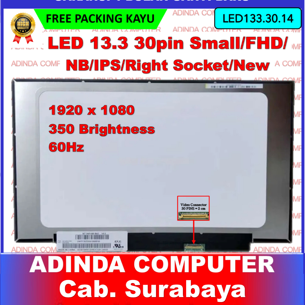 Jual LCD LED Acer Swift 3 SF314-55G SF314-56G N17W7 13.3 13 Inch 30 pin 30pin Small Narrow Full ...
