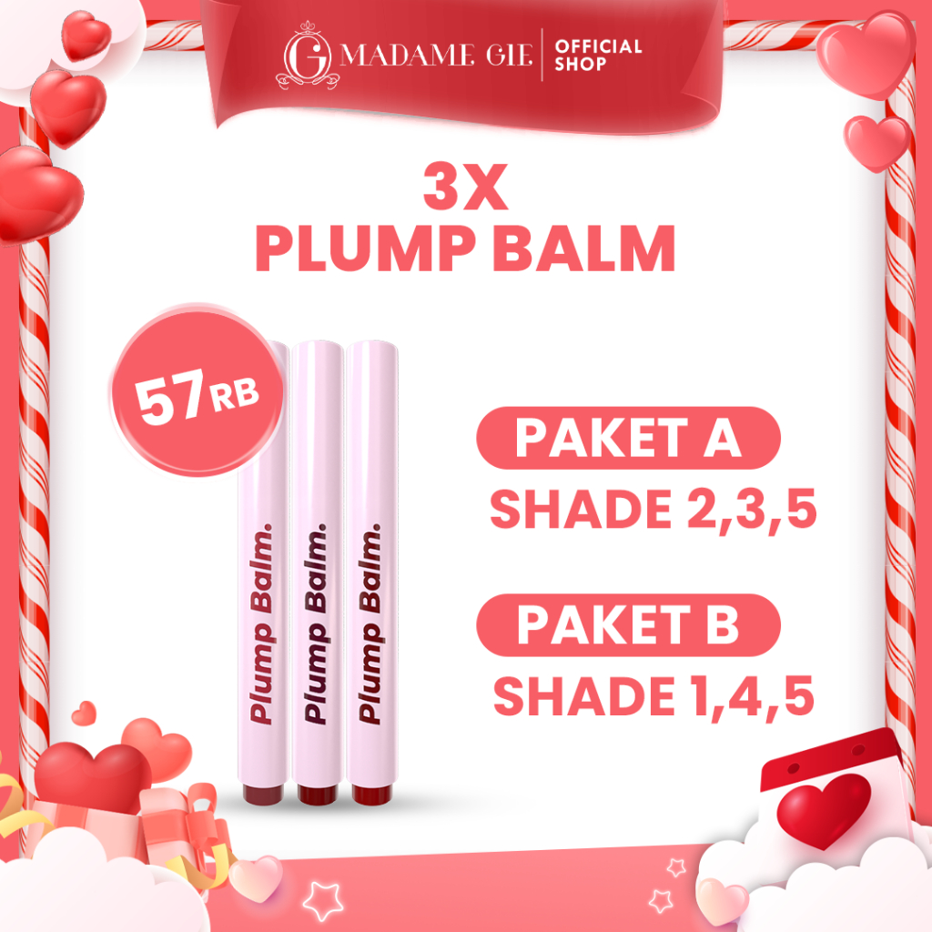 Jual [BUNDLE ISI 3PCS] Madame Gie Plump Balm - Lip Gloss Moisturizing Long Lasting | Shopee ...