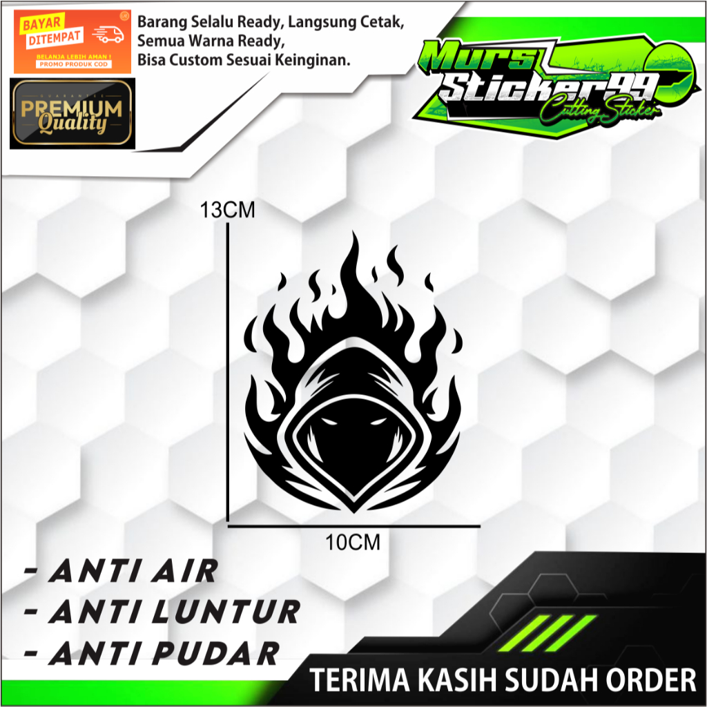Jual Sticker Cutting LOGO MISTERIUS MENYALA Cocok Untuk Motor Dan Mobil ...