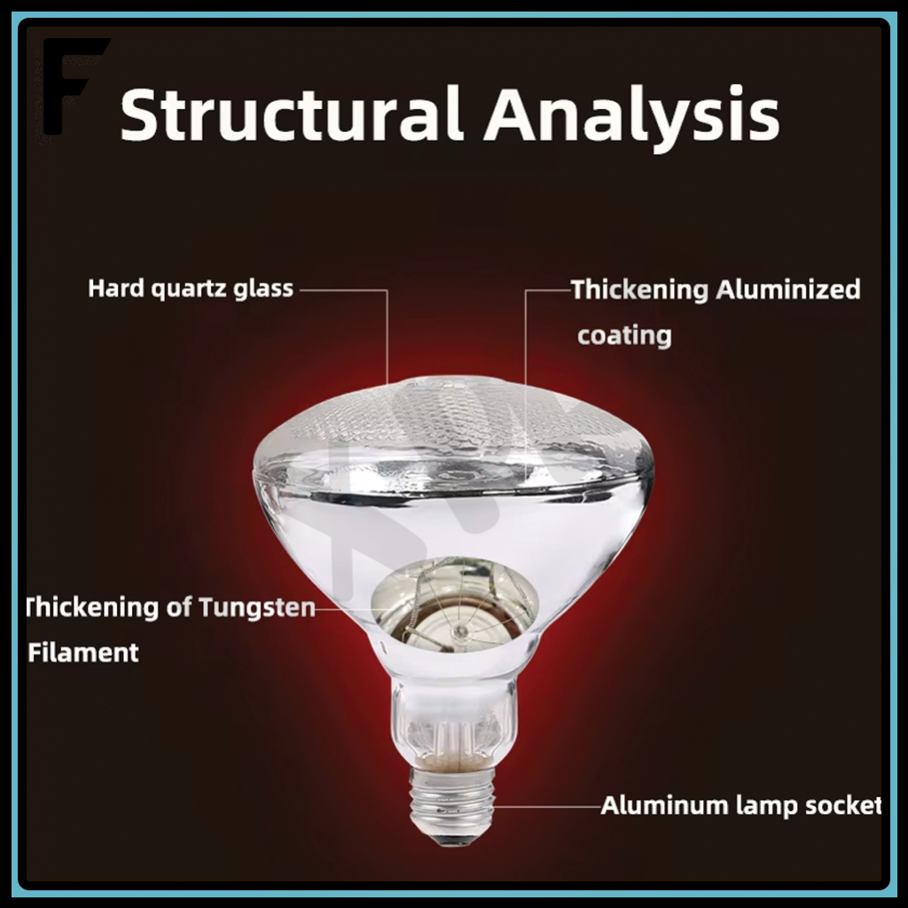 Jual Lampu panas hewan untuk ayam, 100W 150W 200W lampu penghangat ...