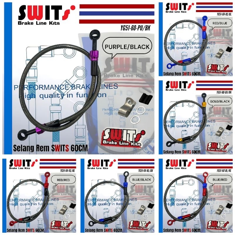 Jual Selang Rem Belakang SWITS 60cm Selang Rem Motor | Shopee Indonesia