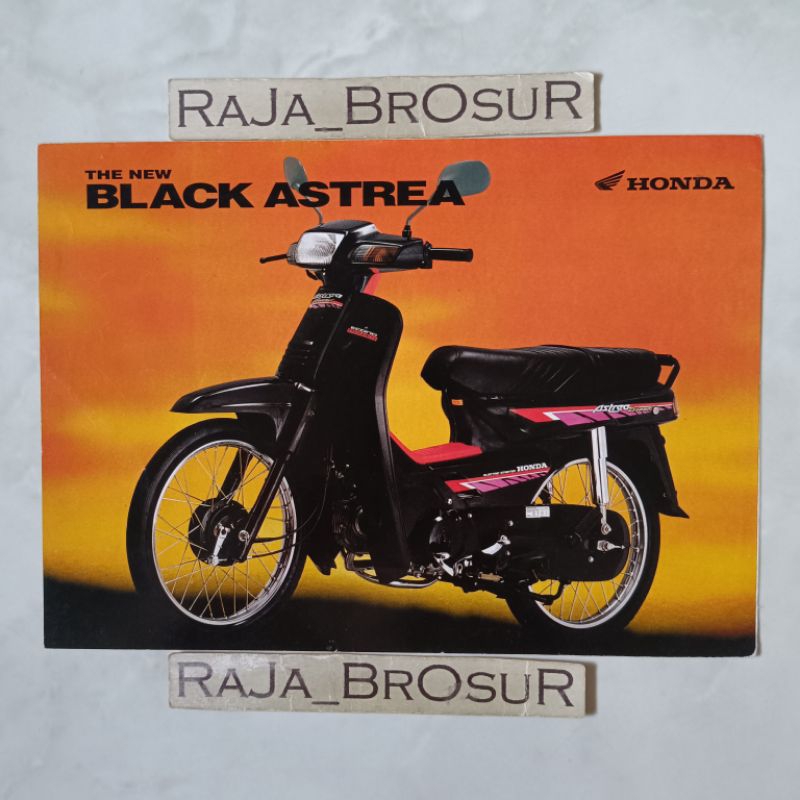 Jual Poster brosur katalog leaflet jadul lawas Honda Black Astrea Grand ...