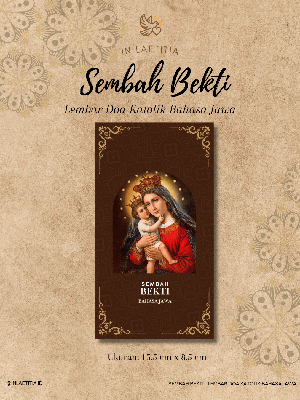 Jual In Laetitia - Sembah Bekti | Salam Maria | Lembar Doa Katolik ...