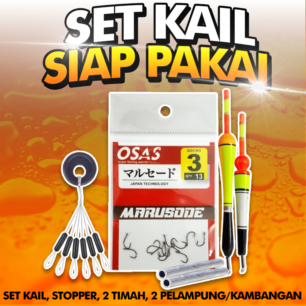 Jual Set Kail Pelampung Timah dan Stopper | Shopee Indonesia